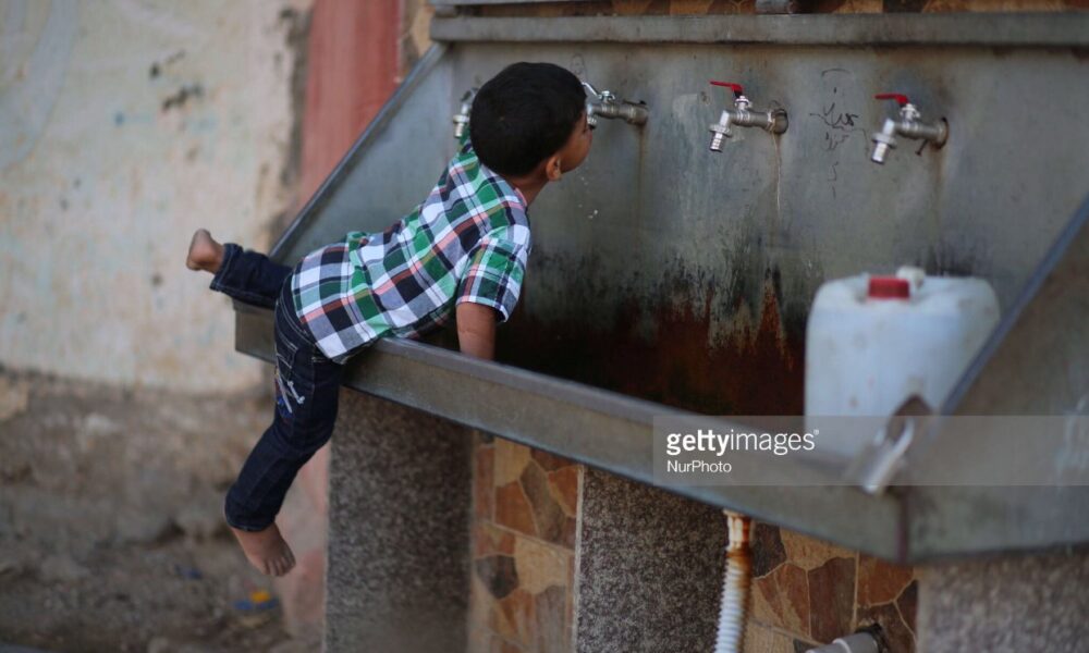 Forced displacement causes Deir Al-Balah to lose 60% of its water ...